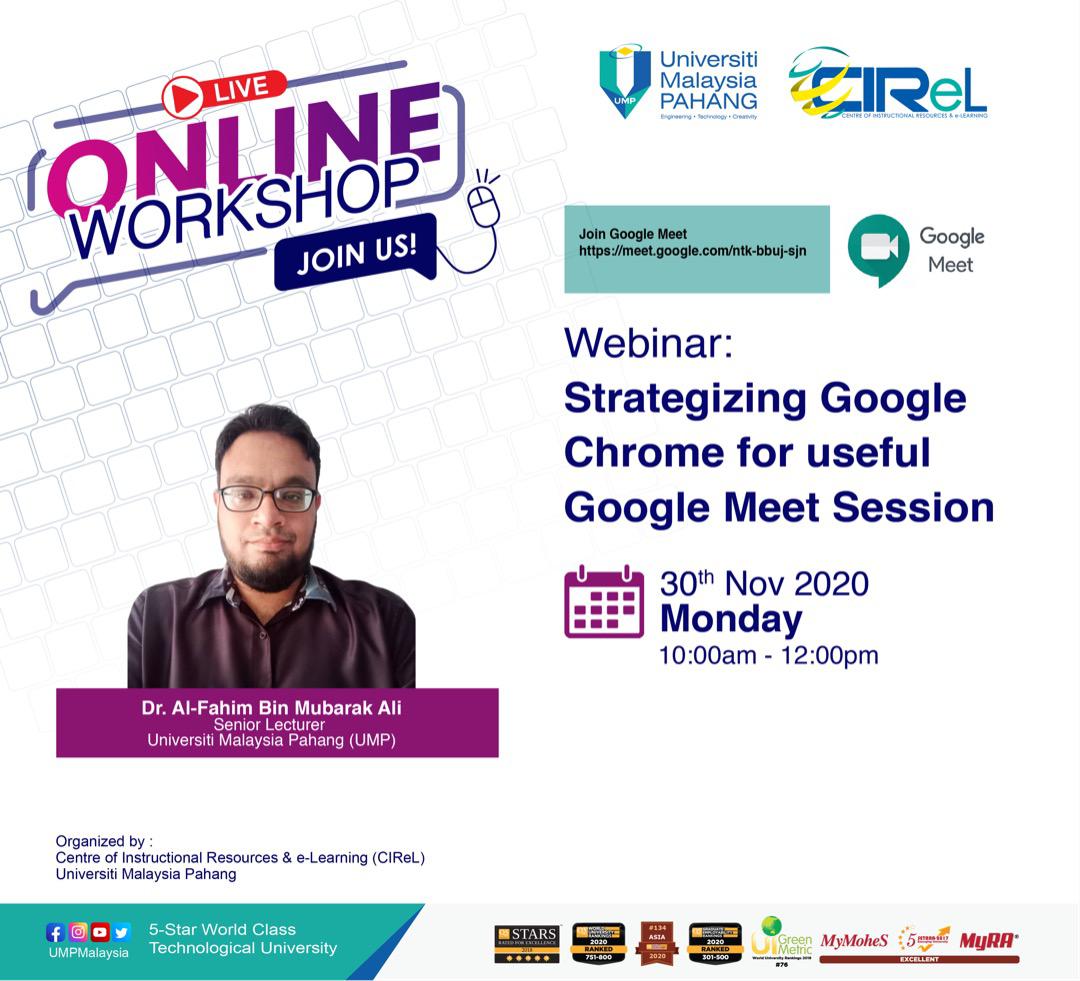 FTKEE UMP - WEBINAR INVITATION: STRATEGIZING GOOGLE CHROME FOR USEFUL ...