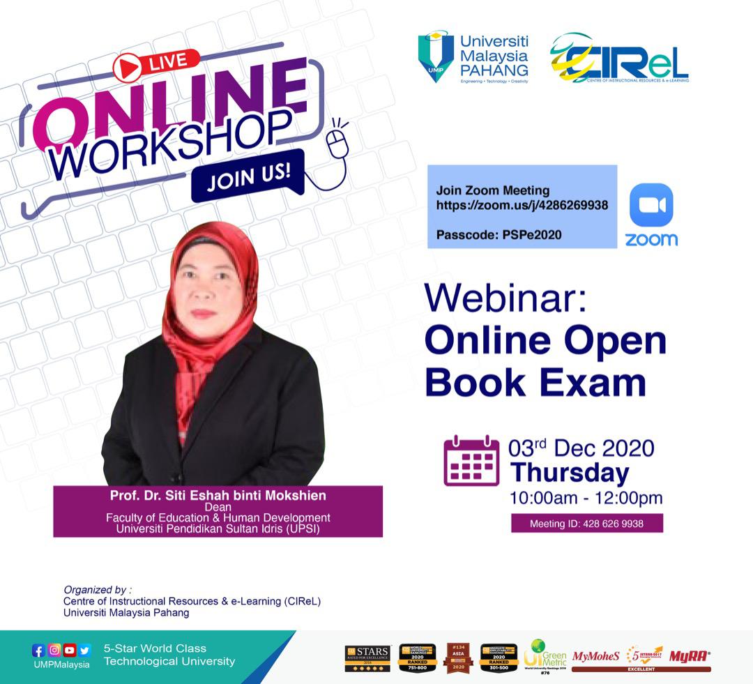 FTKEE UMP - WEBINAR INVITATION: ONLINE OPEN BOOK EXAM