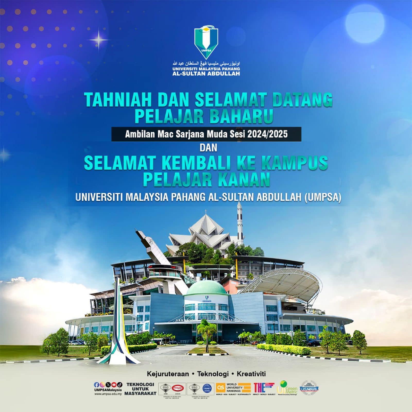 FTKEE UMP - Selamat Datang Pelajar Baharu dan Selamat Kembali Ke Kampus ...